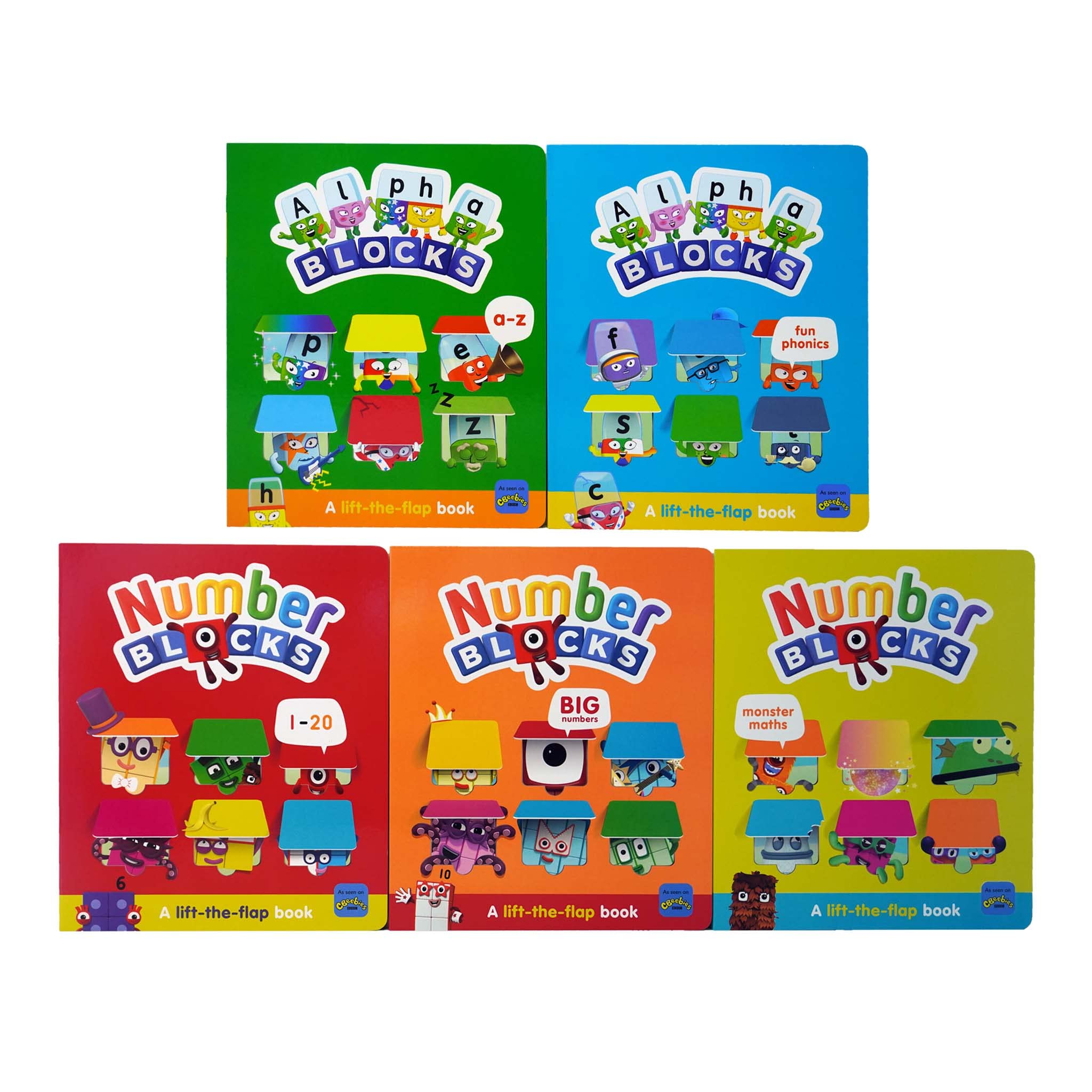 Mua Numberblocks and Alphablocks Lift-the-Flap 5-Book Box Set ...