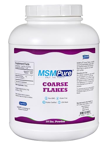 KALA HEALTH MSMPure Coarse MSM Powder Flakes – US-Made MSM for Joint ...