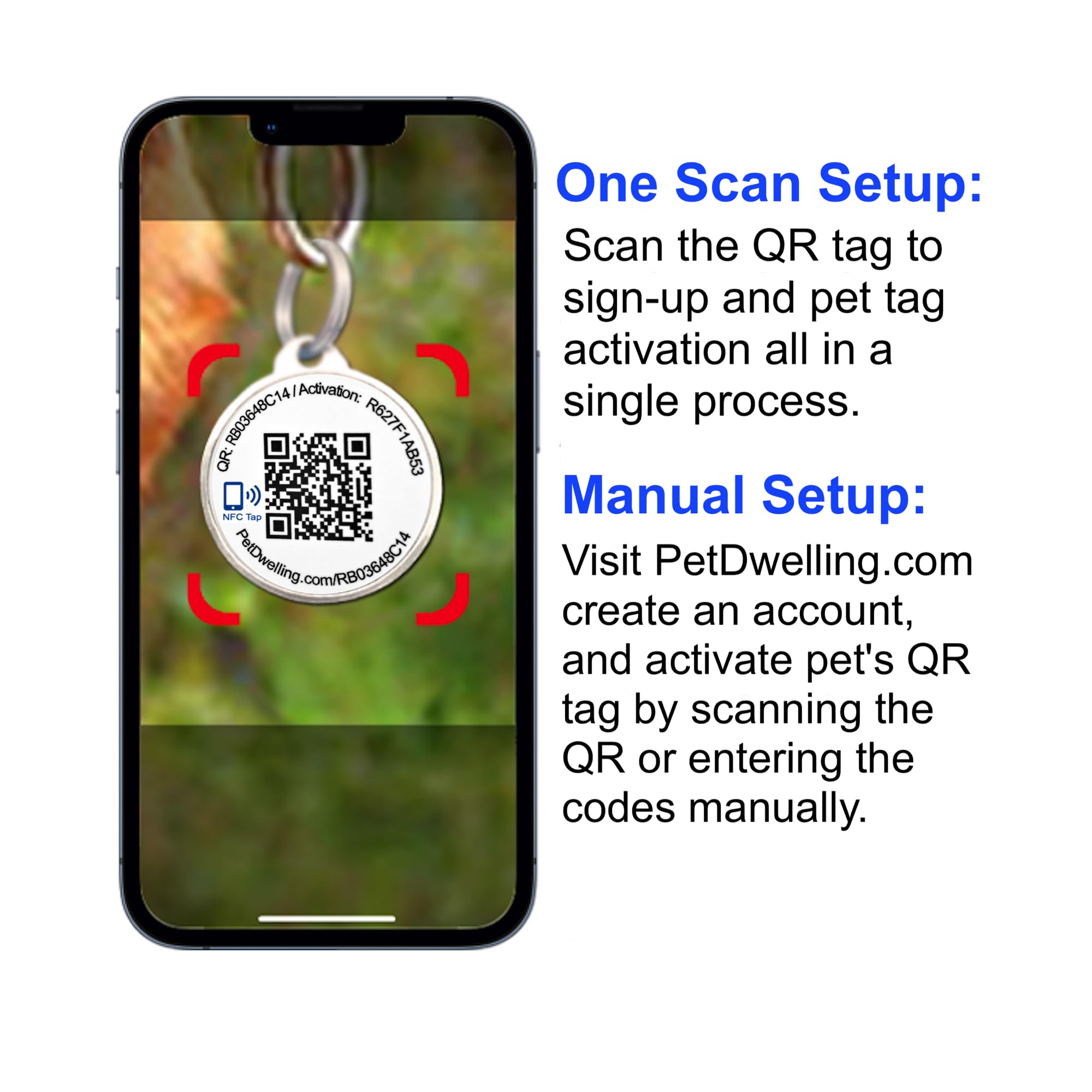Mua Pet Dwelling Smart QR + NFC Pet ID Tags for Dogs – Durable ...