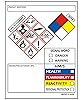 SDS OSHA Data Labels for Chemical Safety 4 x 3 Inches | Roll of 250 ...