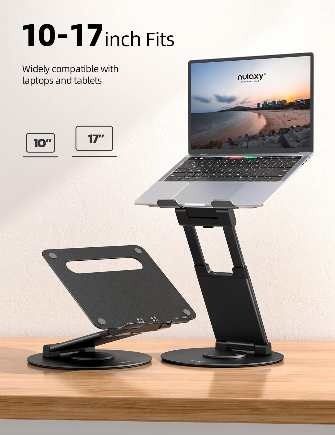 Mua NULAXY Extendable Laptop Stand, 360° Rotating Base, Laptop Stand ...