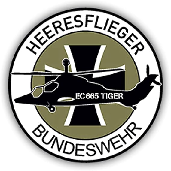 Heeresflieger Bundeswehr EC665 Tiger Heer BW Bückeburg Fritzlar 7x7cm# ...
