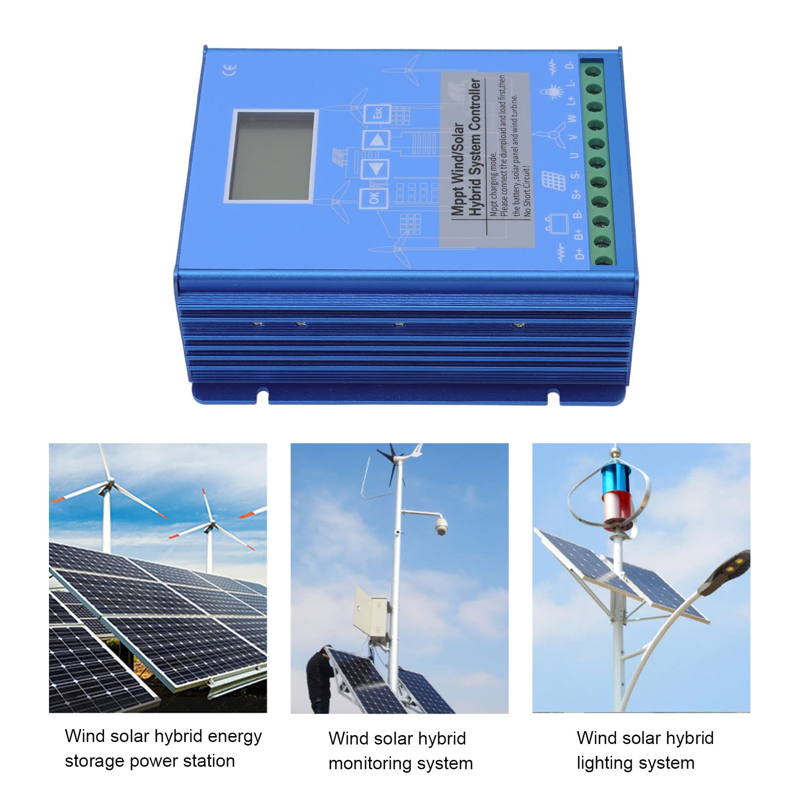 Mua FOUF Wind Solar Hybrid Controller, 12V 24V LCD Display MPPT Boost ...