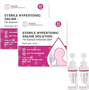 Amazon.com: Base Labs 7% Hypertonic Saline Solution for Nebulizer ...