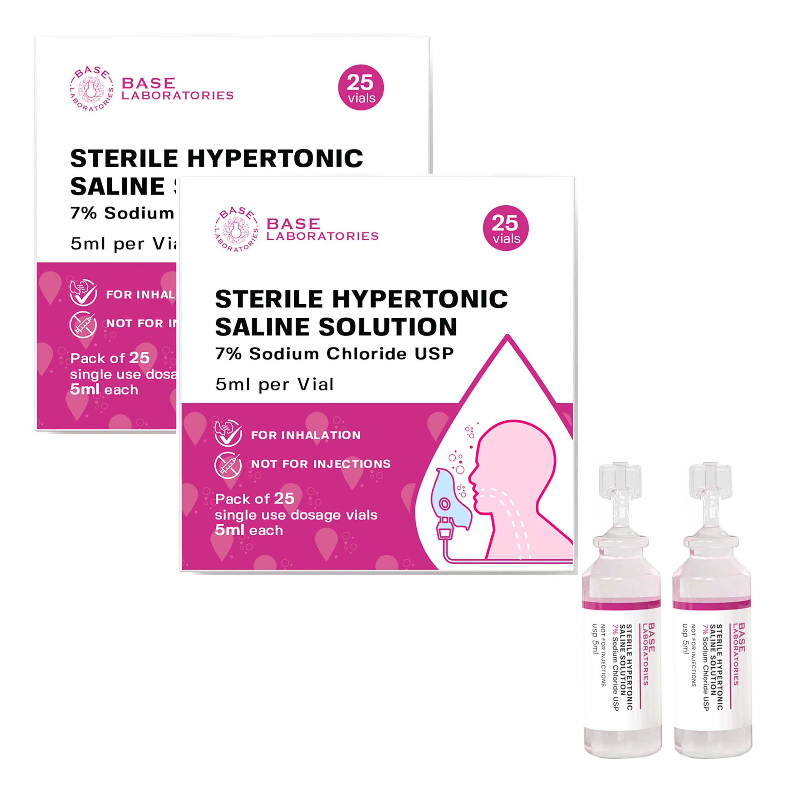 Mua BASE LABORATORIES 7% Hypertonic Saline Solution for Nebulizer ...