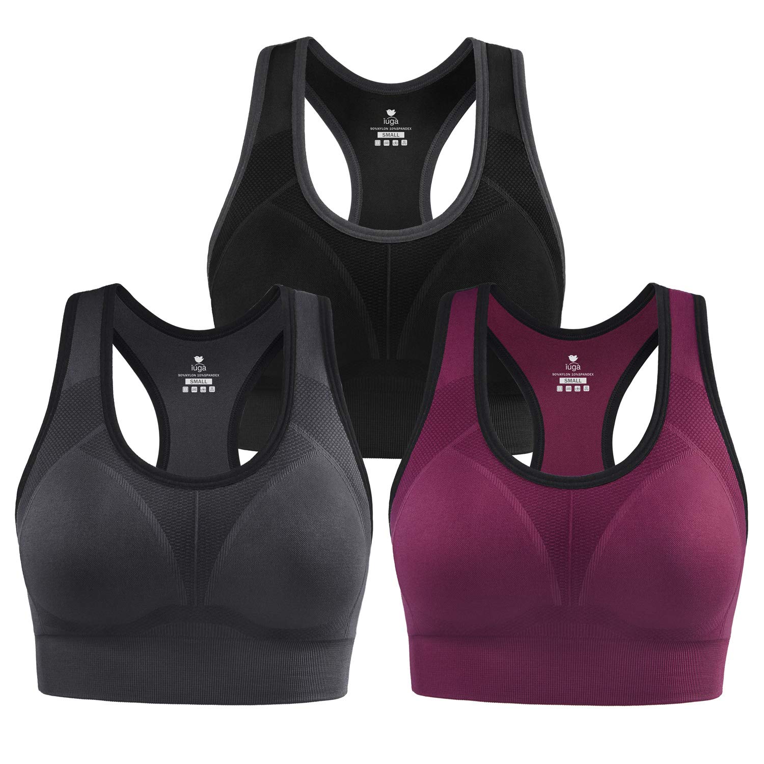 IUGA Sports Bras for Women High Impact Racerback Sports Bra Seamless ...