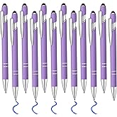Amazon.com : Lragvtbk 12 Pcs Blue Ink Ballpoint Pen with Stylus Tip, 1. ...