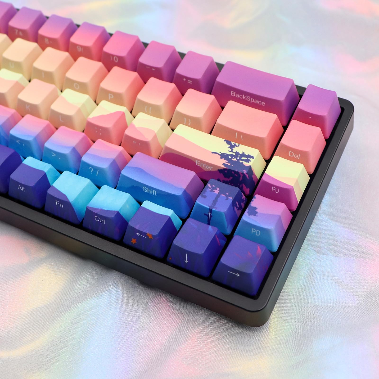 Mua JSJT Side Printed Keycap - Keycaps 65 Percent, 68 Keys Keycaps OEM ...