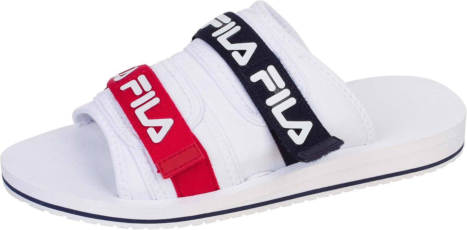 Buy Fila Men's Utility Slide (9, White/Navy/Red) at Amazon.in