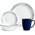 Amazon.com | Corelle Livingware Ocean Blues 16-pc Dinnerware Set ...