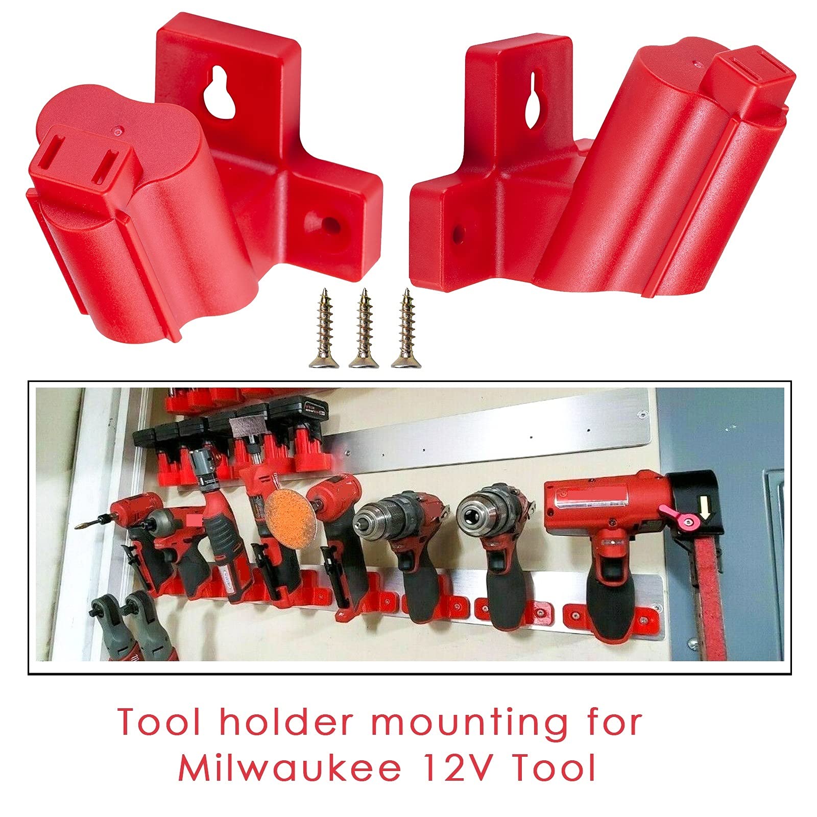 Mua 6 Packs Tool Holder Mount for Milwaukee M12 12V Drill Tool Hanger ...