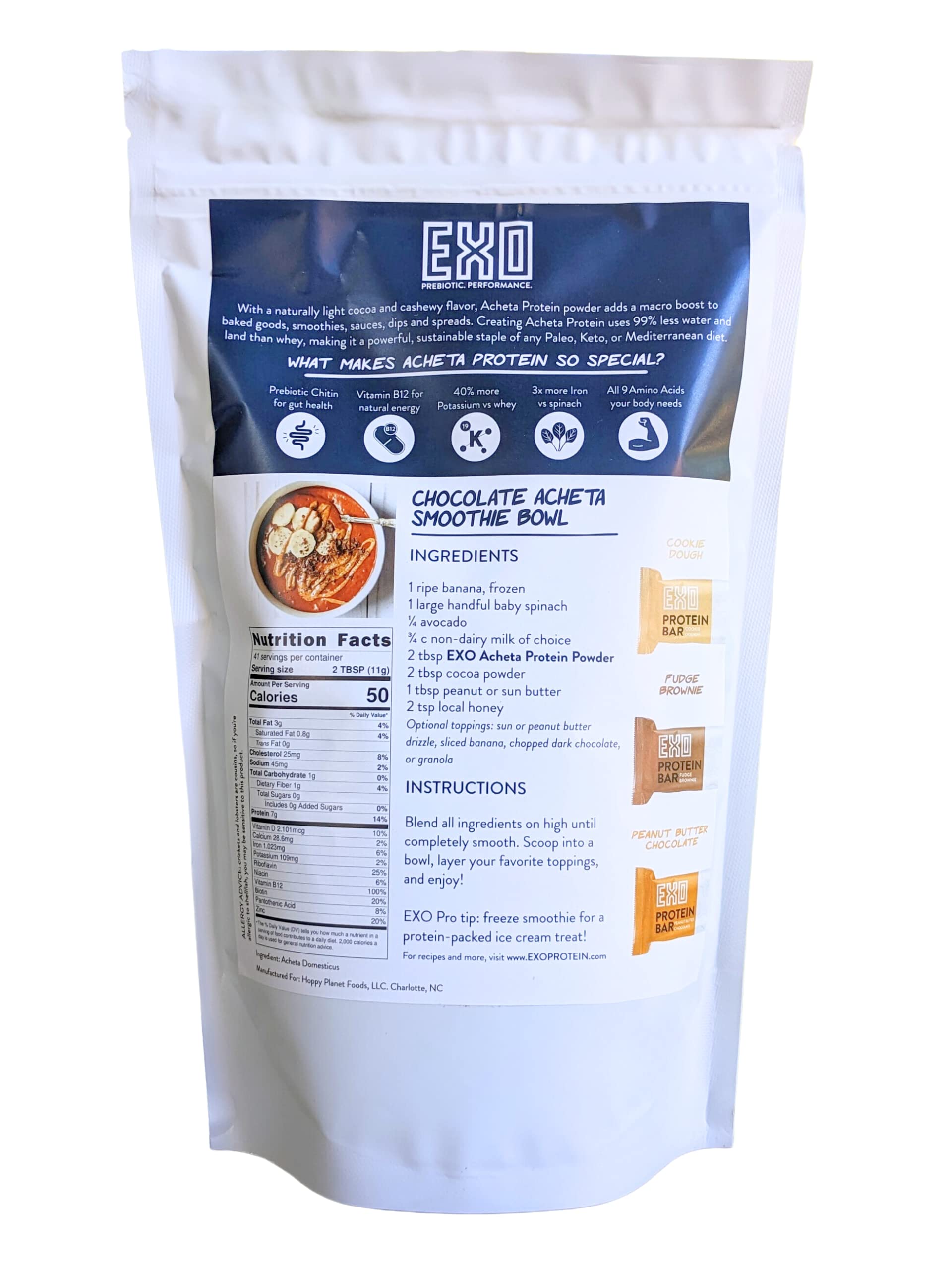 Mua EXO Pure Cricket Protein Powder, 1 Pound, Low Carb, Dairy Free ...