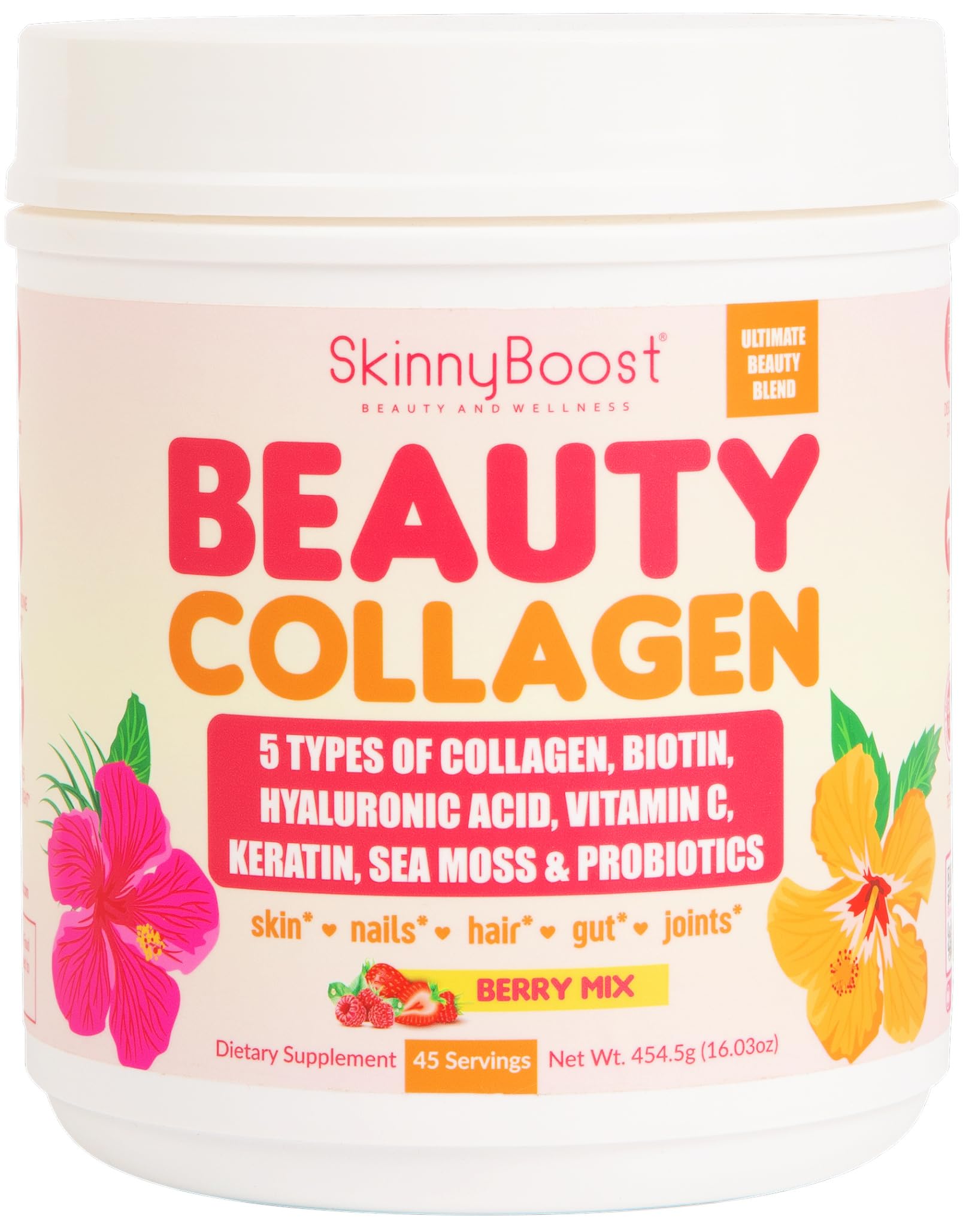 Mua Beauty Collagen-Berry Mix Flavored-Ultimate Beauty Blend with 5 ...