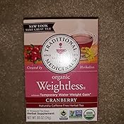 Amazon.com: Traditional Medicinals Organic Weightless Cranberry Water ...
