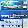 Trumpeter 06801 German WWII DKM U-Boat Type VIIC U-552 Plastic Model ...