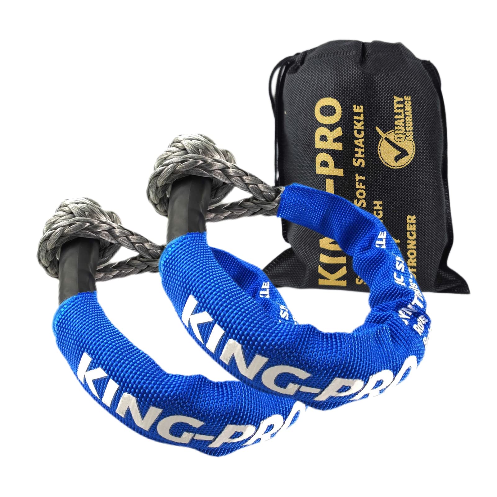 KING-PRO Synthetic Shackle 3/8"x16" Soft Shackle 24,200lbs Breaking ...