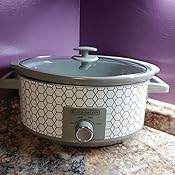 Amazon.com: BLACK+DECKER SC1007D Slow Cooker, 7 Quart, Geometric Cream ...
