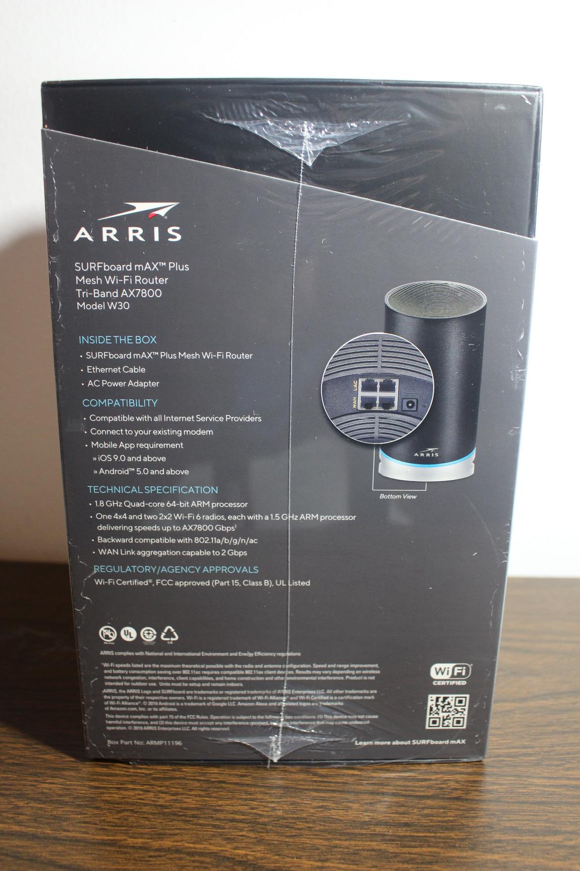 $30/mo - Finance ARRIS SURFboard mAX W30 Tri-Band Mesh Ready Wi-Fi 6 ...