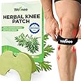 Amazon.com: Wellnee Herbal Knee Patch (10 Pads) & Patella Knee Strap ...