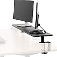 Amazon.com: VIVO Black Clamp-on Extra Large 46 inch Ergonomic Desk ...