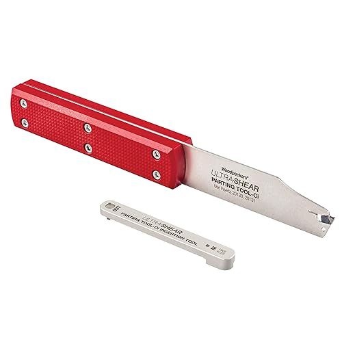 Woodpeckers Parting Tool for Wood Lathe, Includes Carbide Fluted Insert ...