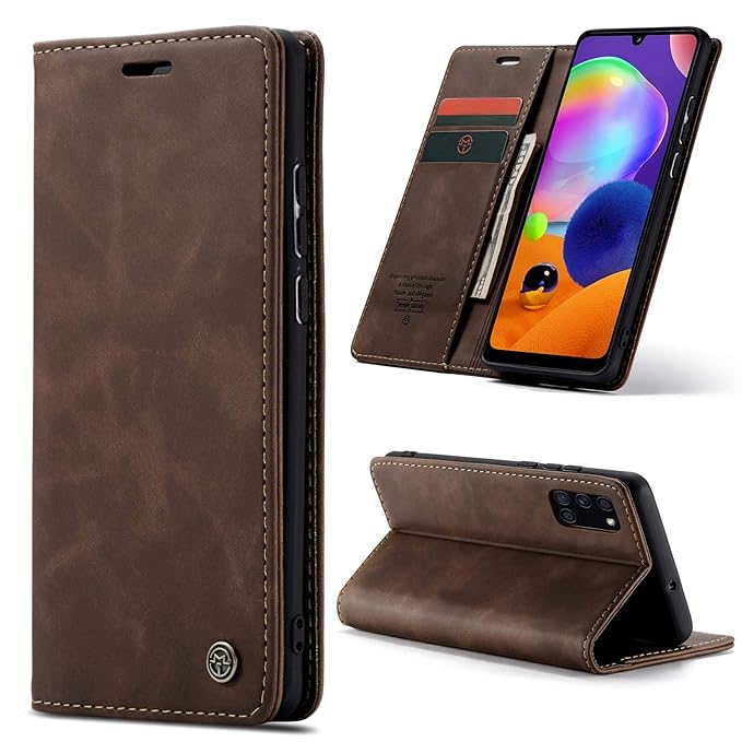 bounceback samsung galaxy a31 case cover flip flap back: Amazon.in ...