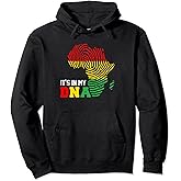 Amazon.com: It's In My DNA Pan African Fingerprint Black History Month ...