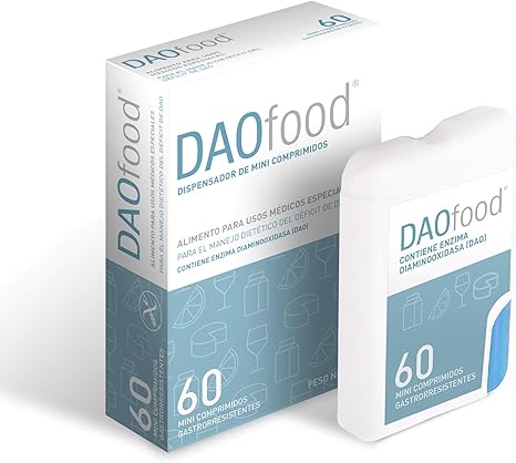 DAOfood 60 mini-tablets for dietary treatment of DAO Deficiency: Amazon ...
