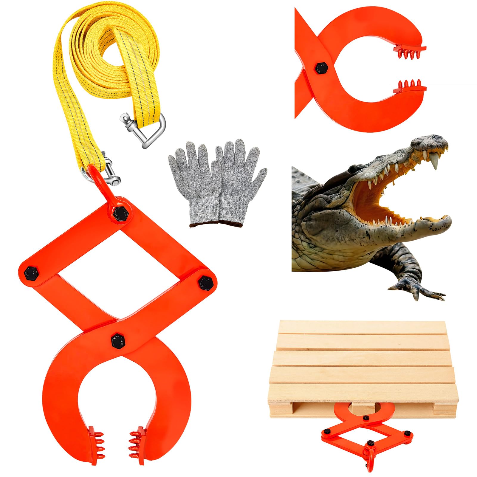 Wowangce Truck Pallet Puller Clamp Kit 1t/2205lbs Pallet Puller Clamp ...