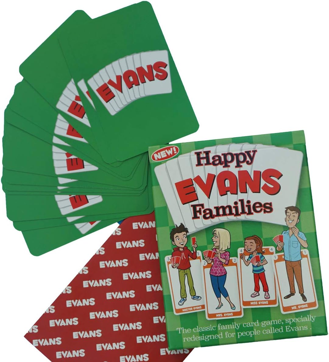 EVANS family edition of the classic family card game HAPPY FAMILIES ...