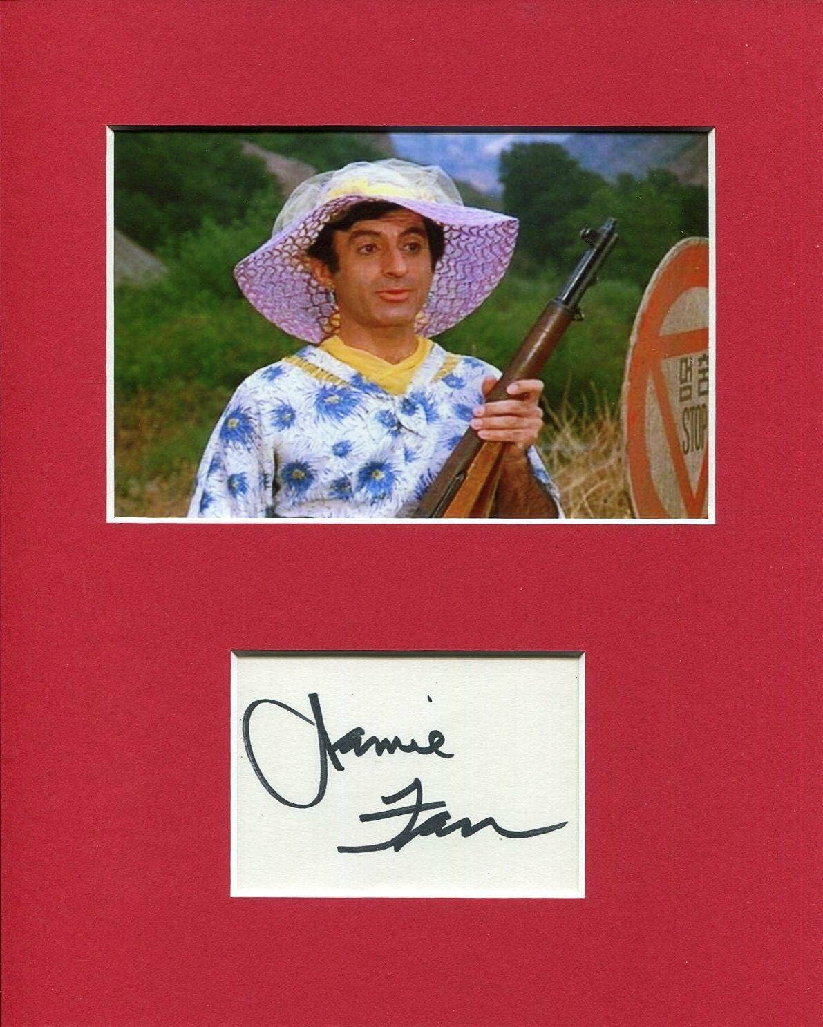 Jamie Farr MASH Star Klinger Signed Autograph Photo Display - Movie Cut ...