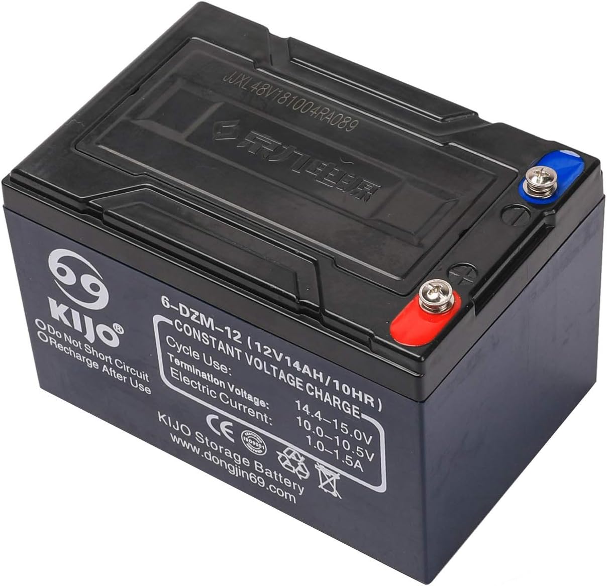 Amazon.com: WPHMOTO 1PCS 6-DZM-12 12V 14Ah AGM Motorcycle Battery for ...
