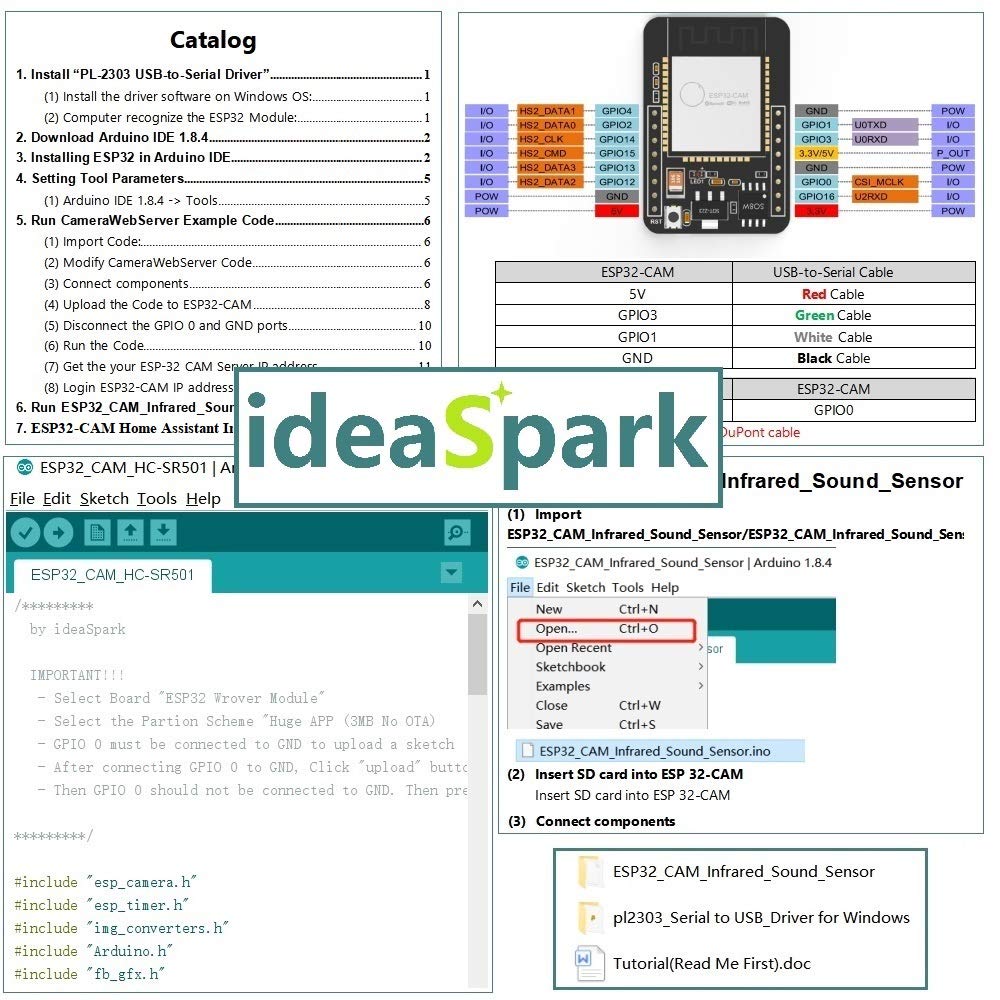 Mua ESP32 CAM for Arduino Kits Monitor Snapshot Face Detection Recognition WiFi Bluetooth Camera ...