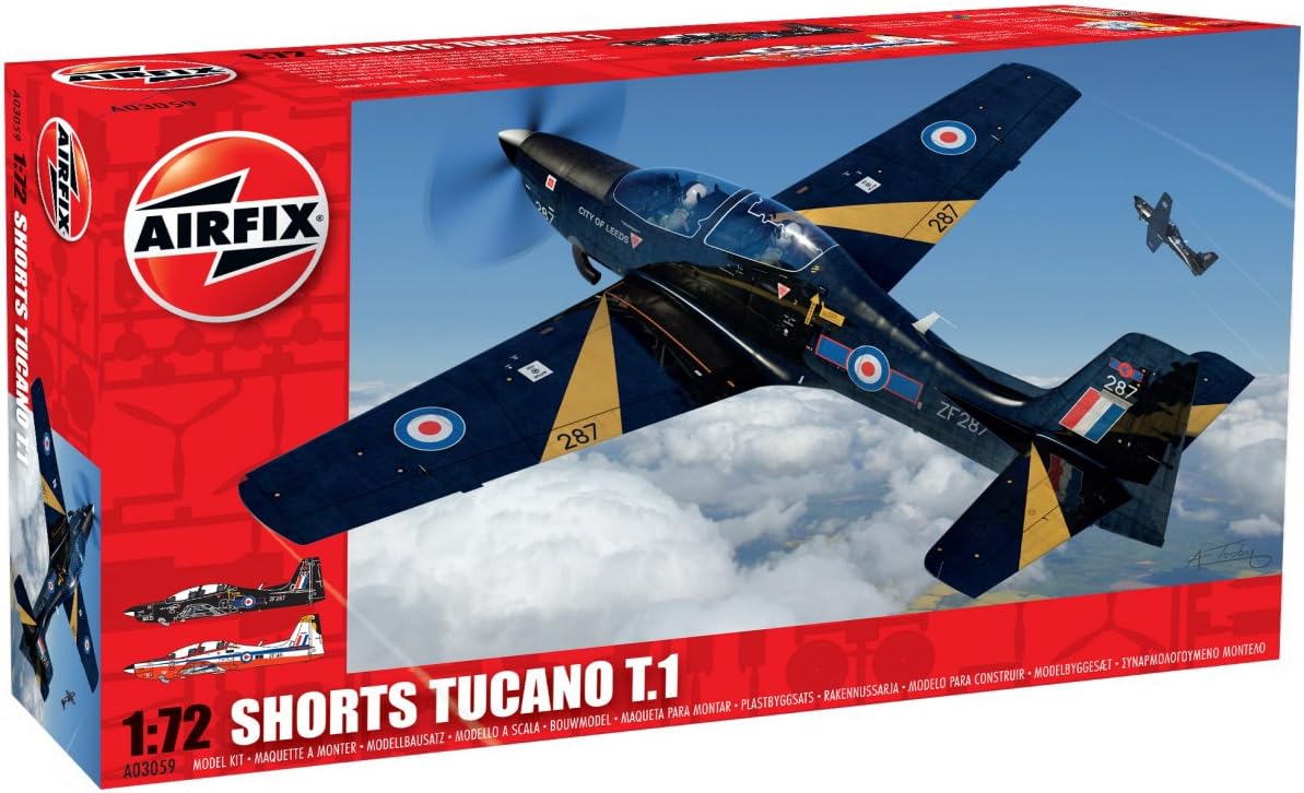 Airfix A03059 Shorts Tucano T1 1:72 Scale Series 3 Plastic Model Kit ...