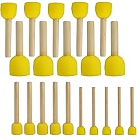 Amazon.com: 20 PCS Round Sponges Brush Set Kids Painting Tools - Pistha Sponge Painting Stippler ...