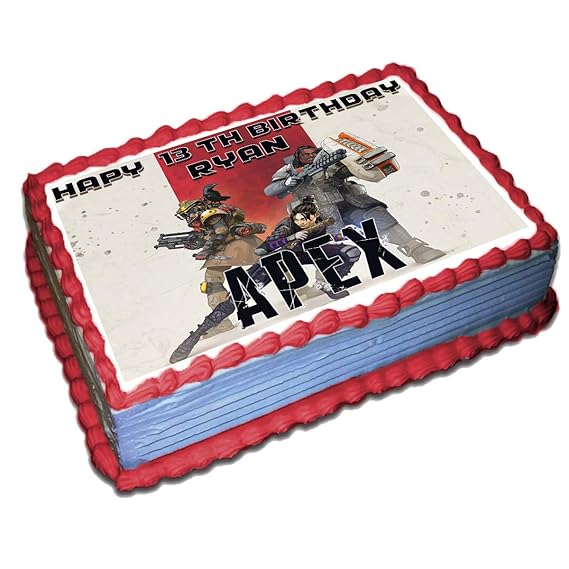 Apex Legends Cake Topper 1/2 11.7.5 x 17.5 Inches Birthday Cake Topper ...