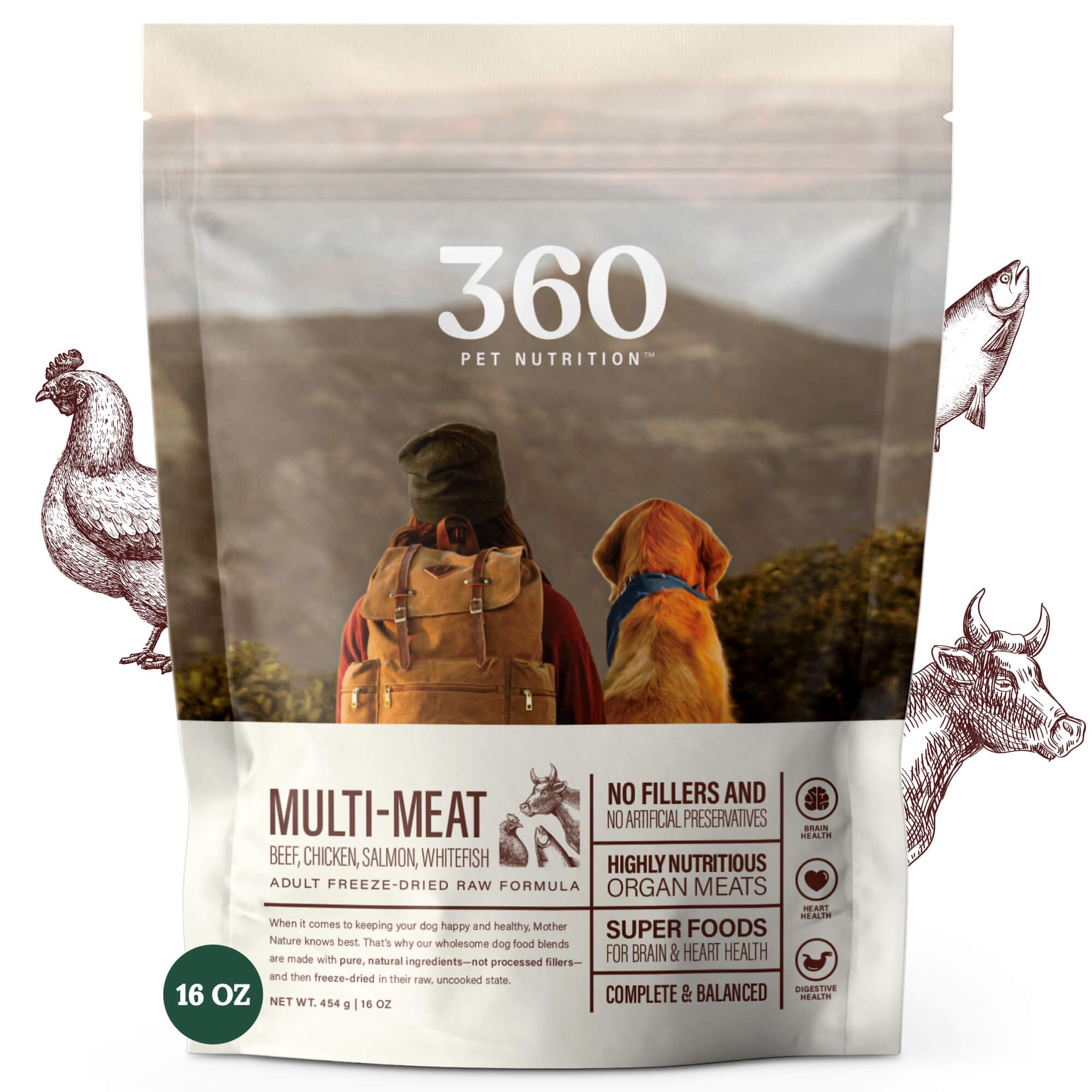 Mua Raw Freeze-Dried Dog Food, High Protein, Complete Balanced Meal ...