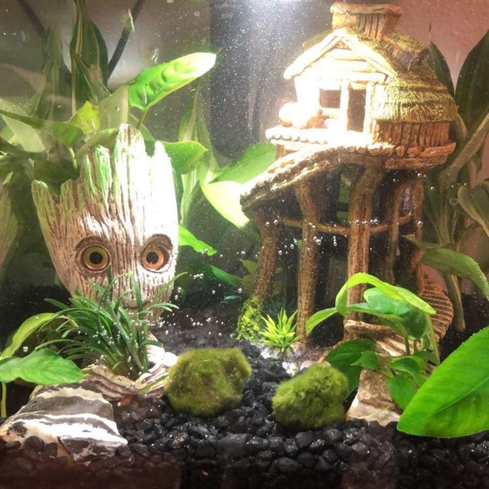 SLOCME Aquarium Groot Air Bubbler Decorations – Oxygen Pump Resin ...