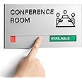 Amazon.com : Conference Room Door Signs for Office, Meeting In Progress ...