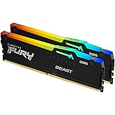 Kingston Fury Beast 64GB (2x32GB) 6000MT/s DDR5 CL30 Desktop Memory | AMD Expo | Plug N Play ...