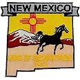 Amazon.com: New Mexico State Shaped Map Embroidered Patch, with Iron-On ...