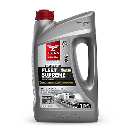 Triax Fleet Supreme 15W-40 API CK-4 Full Synthetic Diesel Engine Oil ...