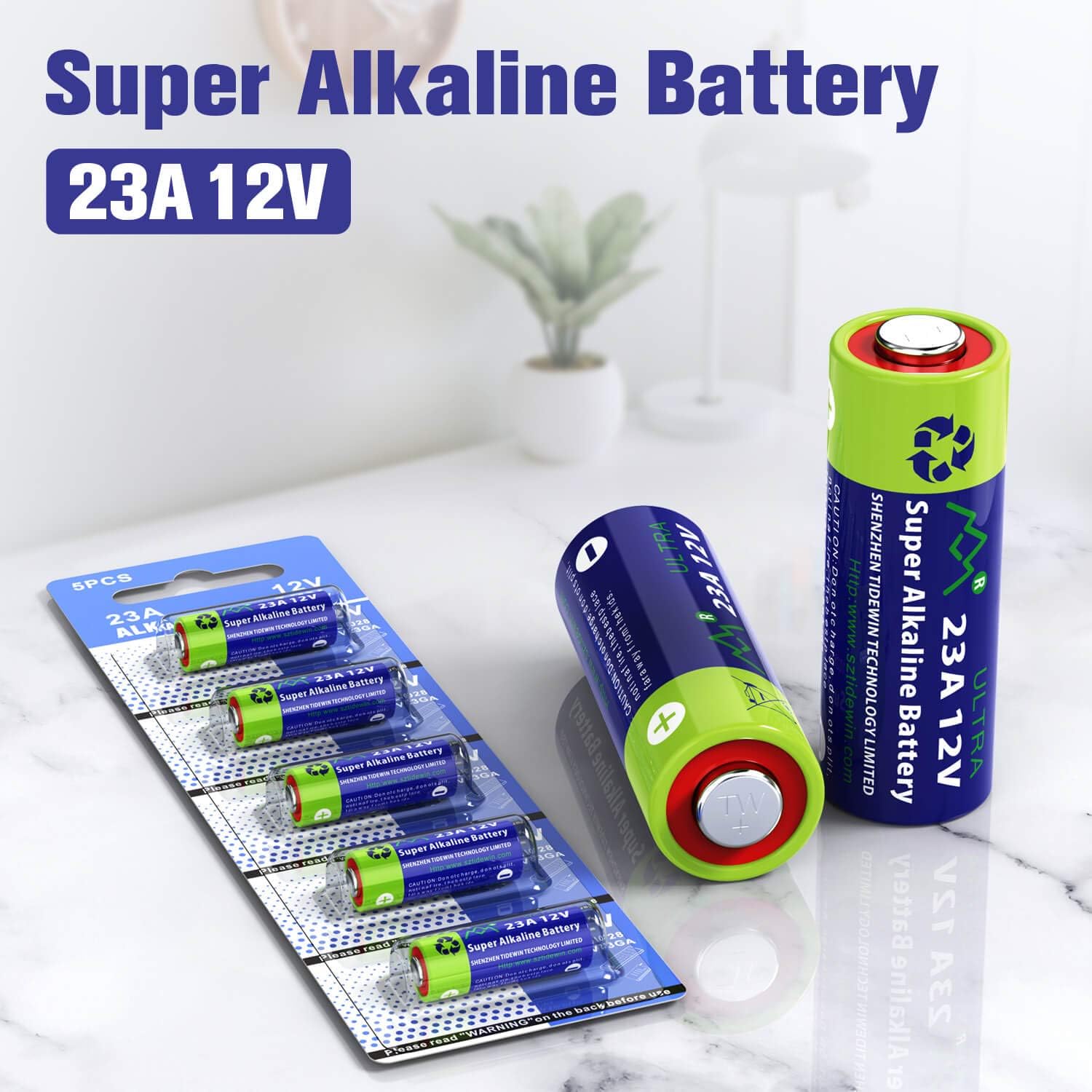 10 Pack A23 23A GP23AE MN21 23GA 12V Alkaline Battery High Capacity ...