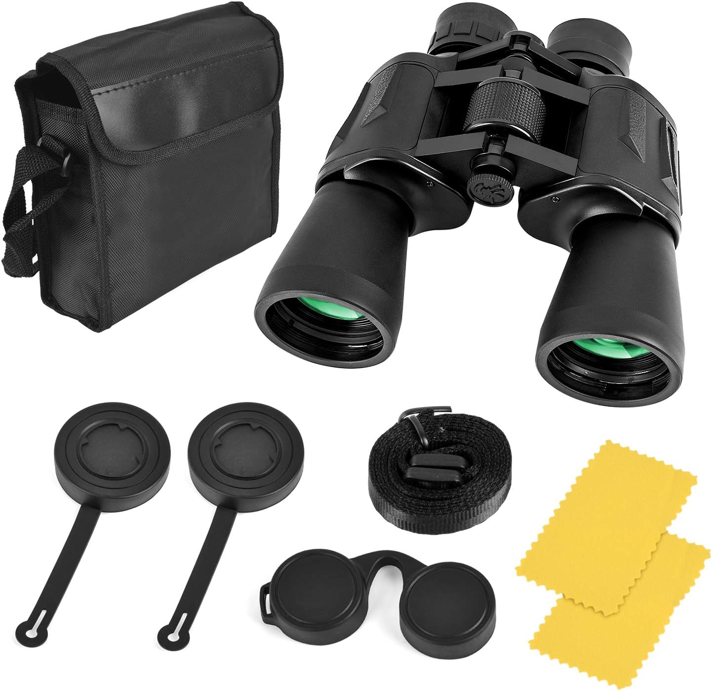 GLCS GLAUCUS 20×50 High Power Binoculars BAK4 HD Professional FMC Lens Large Eyepiece Waterproof ...