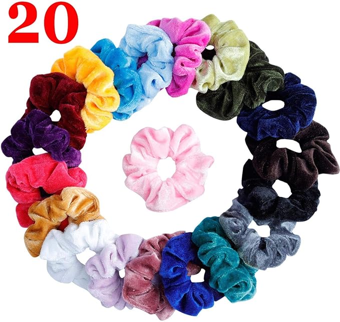 SLOSH 20 Piezas Goma de Pelo Niña Banda de Pelo Colores Niña/Mujer ...