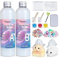Taba Squishy Kit, Make Your Own Squishies with 1:1 AB Liquid Silicone ...