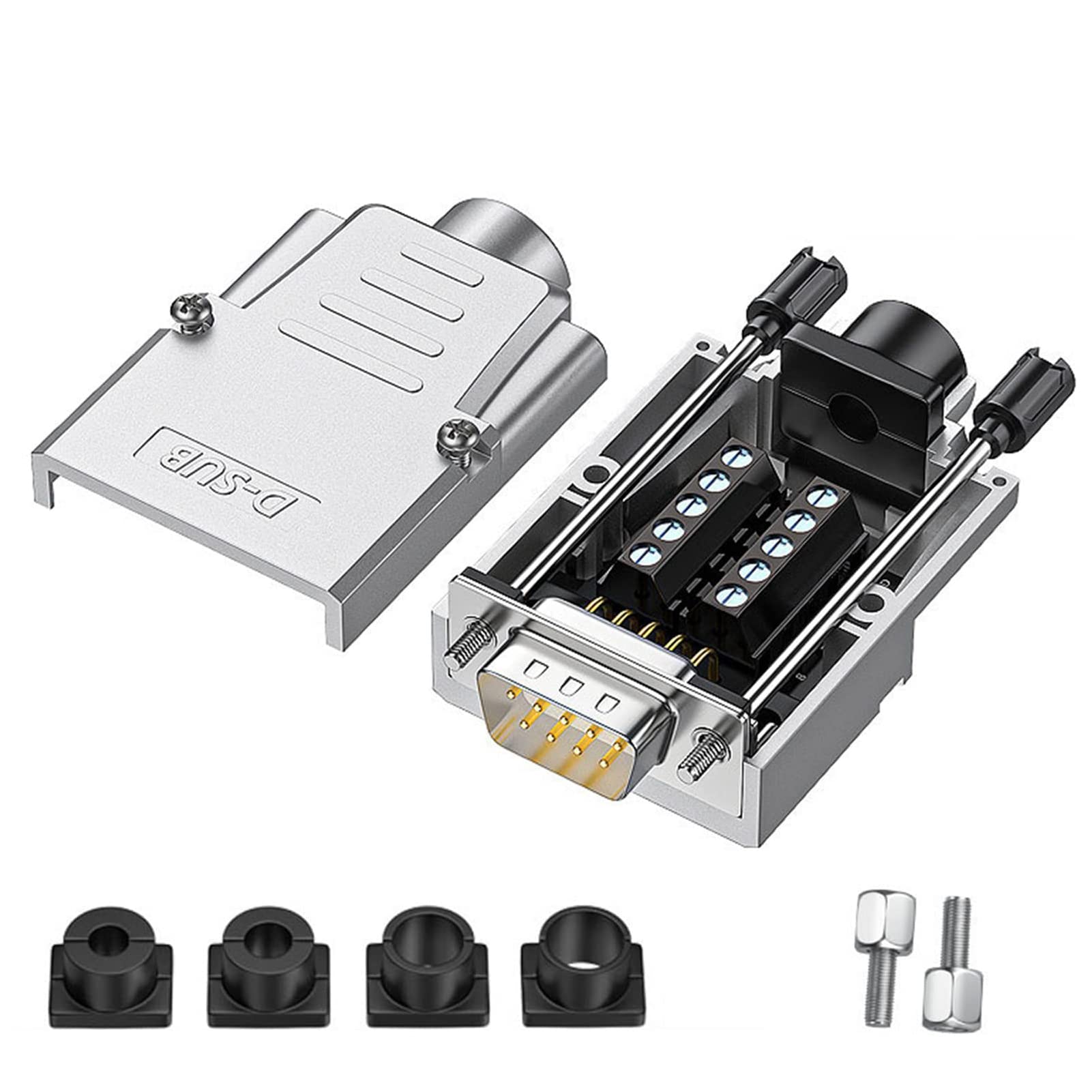 Mua PENGLIN 1pcs D-SUB 9 Pin Connector Male Metal Housing Low Profile ...