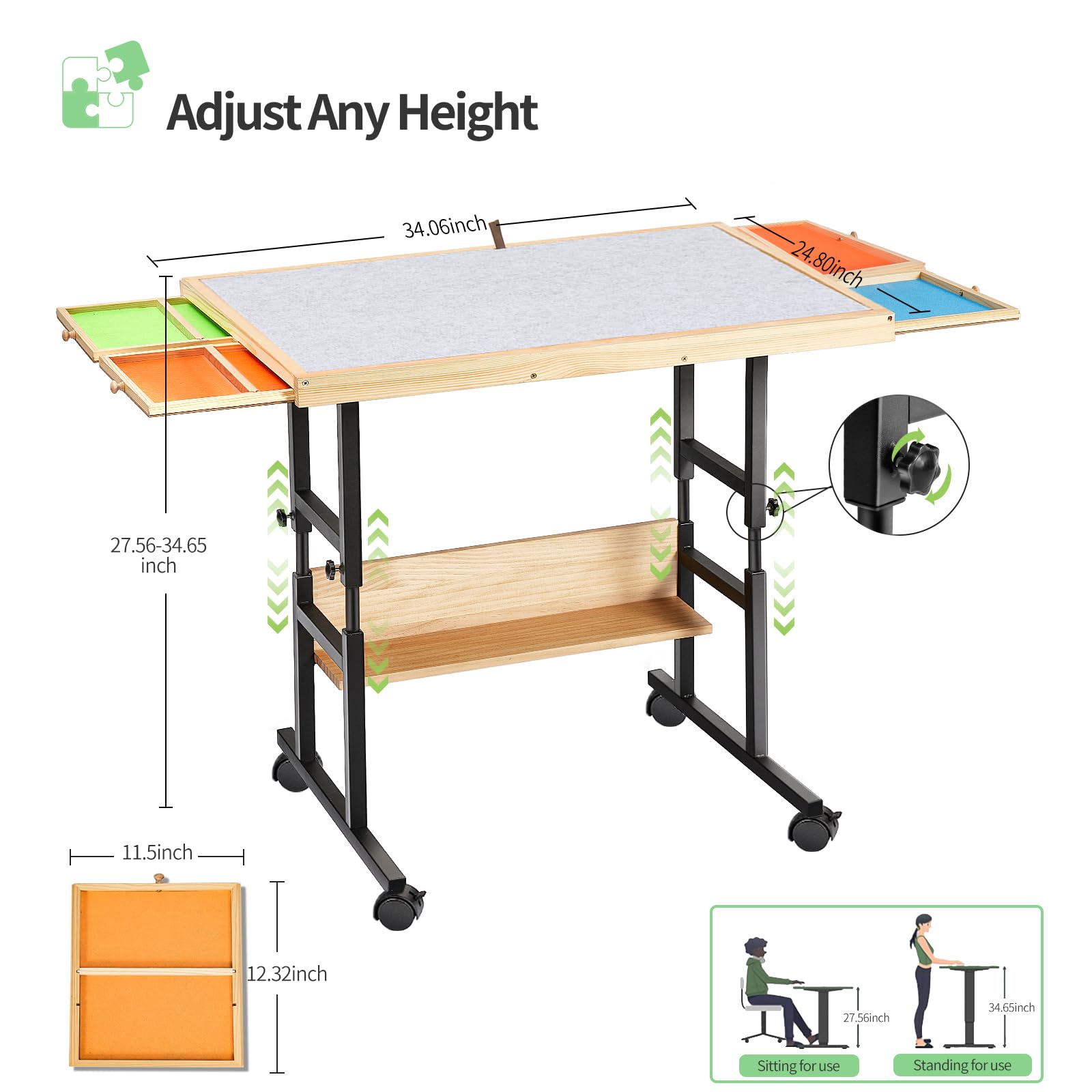 Mua EASYEGO 1500 Piece Jigsaw Puzzle Table with Legs for Adults, 5 ...