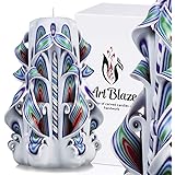 Amazon.com: Carved Candles - Unique Handmade Candles Long Burning ...