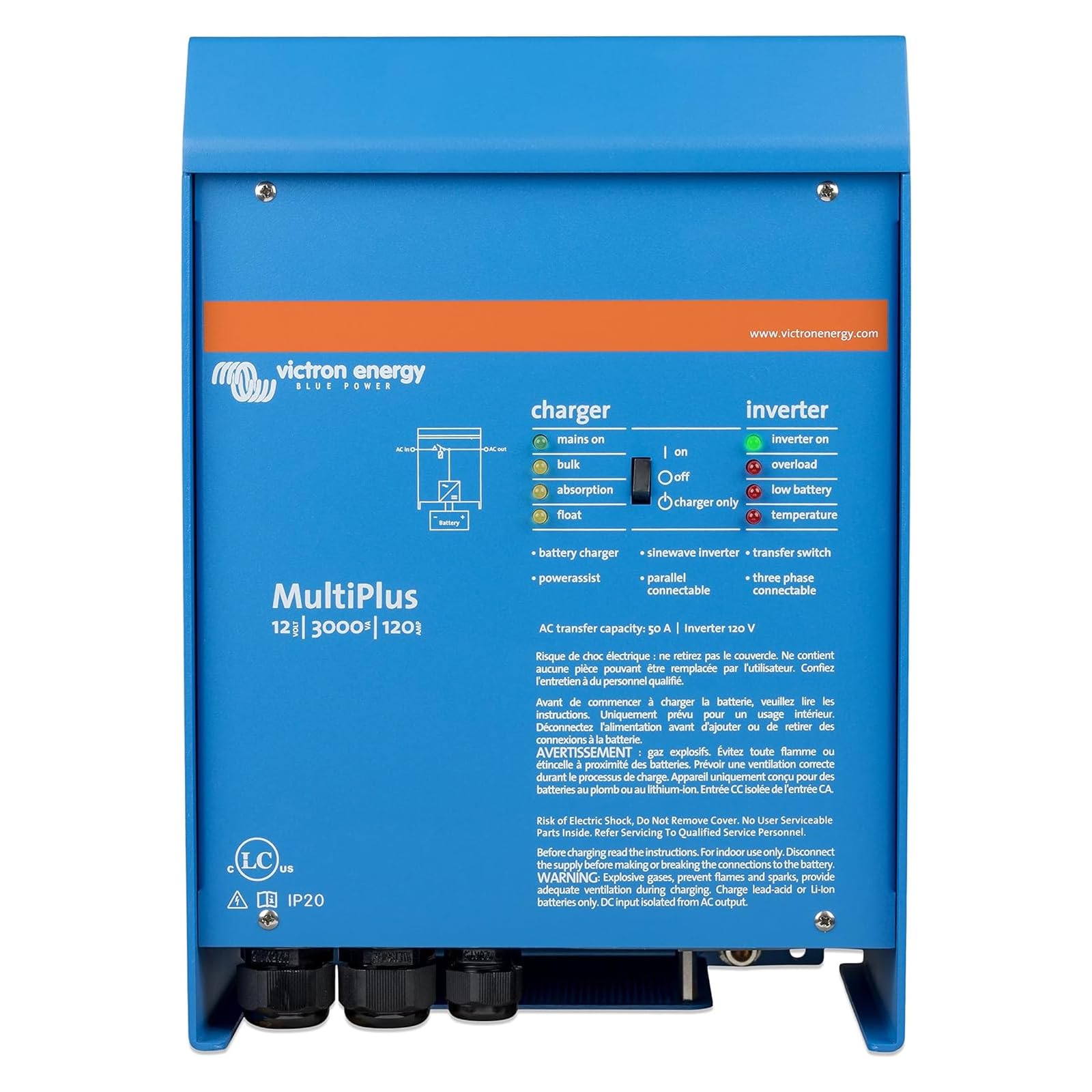 Mua Victron Energy MultiPlus 3000VA 12-Volt Pure Sine Wave Inverter and ...